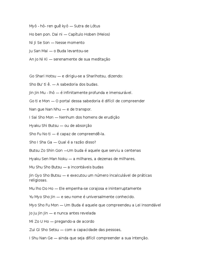 Sutra de Lotus Traduzido | PDF | Filosofia Indiana | Religiões indianas