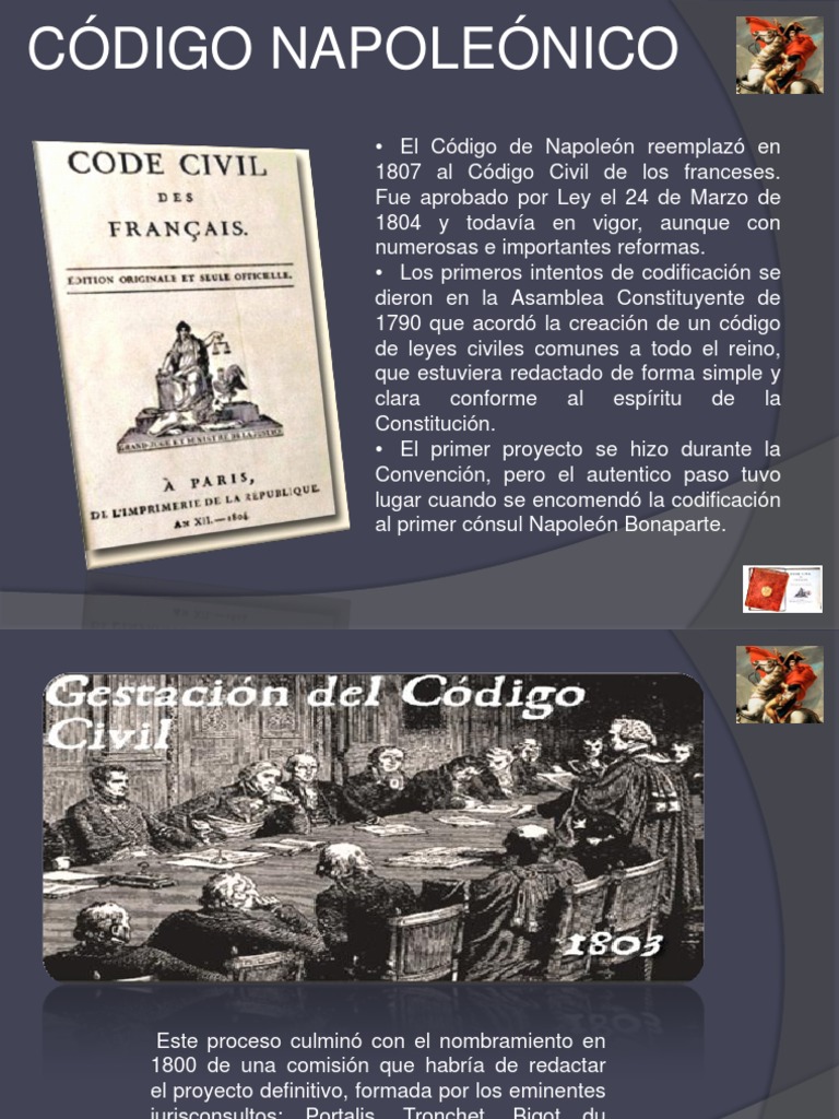 Influencia del Código Napoleónico 1804 | PDF