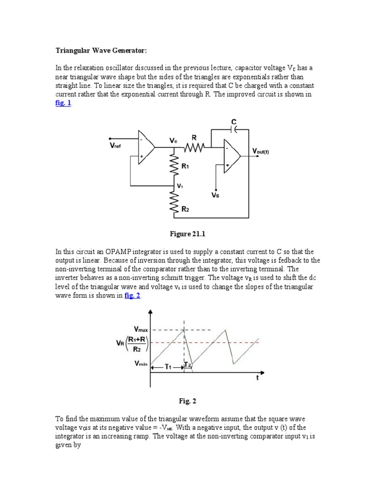Triangular Wave Generator | PDF | Electronic Circuits | Electrical ...