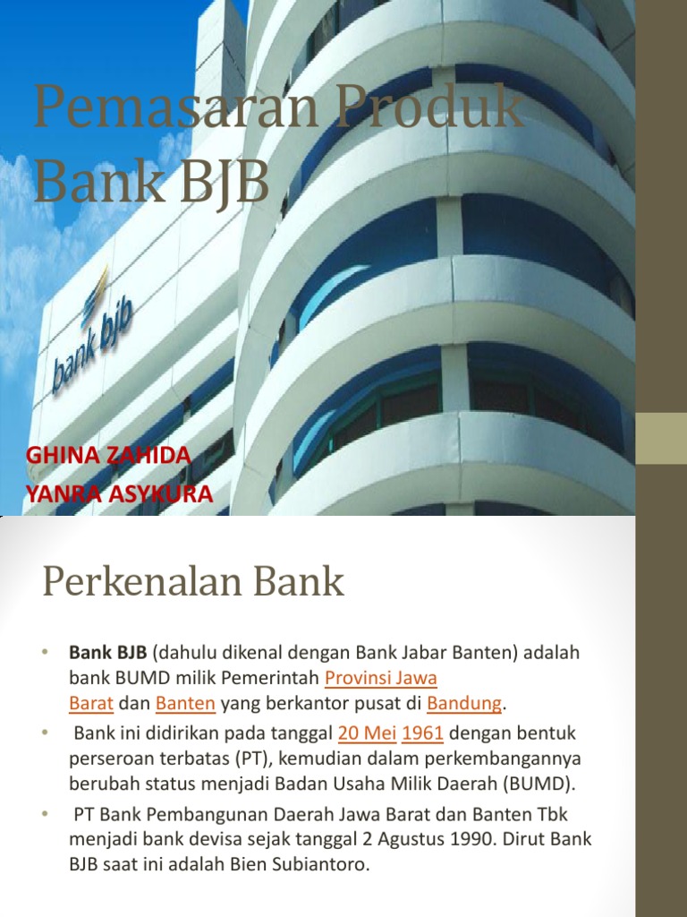 Sejarah dan Produk Bank BJB | PDF | Hukum
