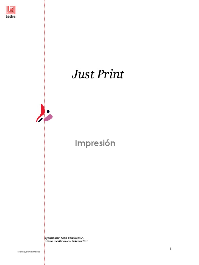 Configuración de Just Print en Lectra | PDF | Impresora (Computación ...