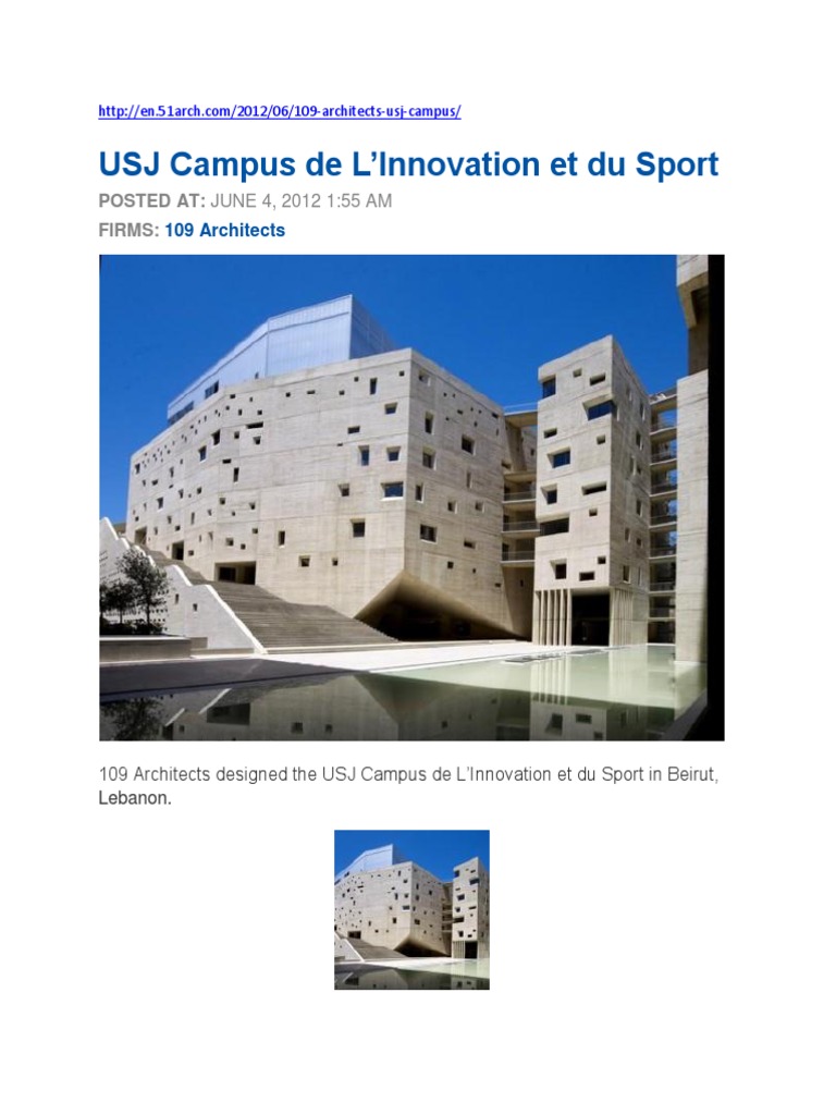 USJ Campus de L'Innovation Et Du Sport: POSTED AT: JUNE 4, 2012 1:55 AM ...