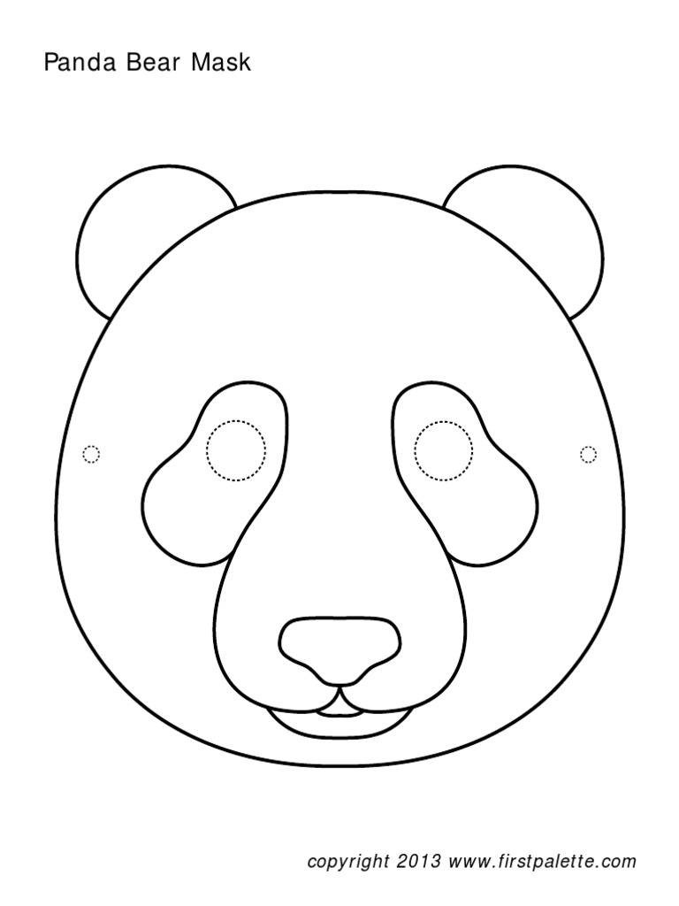 Panda Bear Mask Craft | PDF