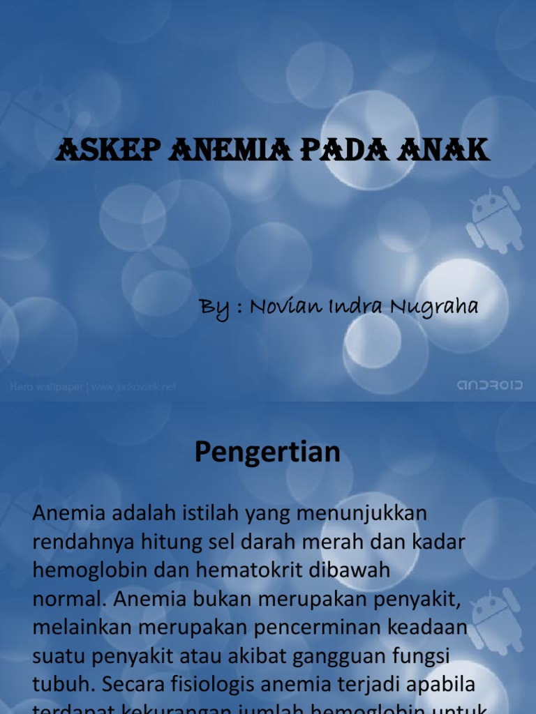 Anemia Pada Anak | PDF | Kesehatan Holistik