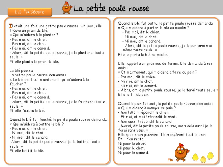 La Petite Poule Rousse | PDF