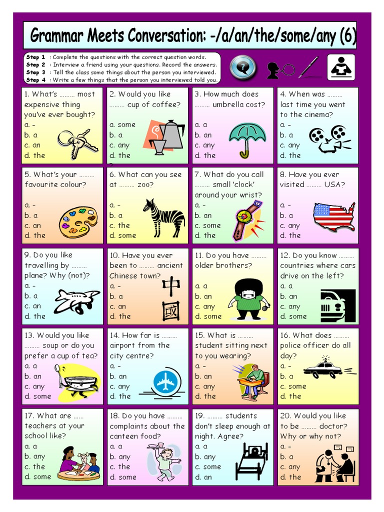 Asking Questions With Some, Any | PDF