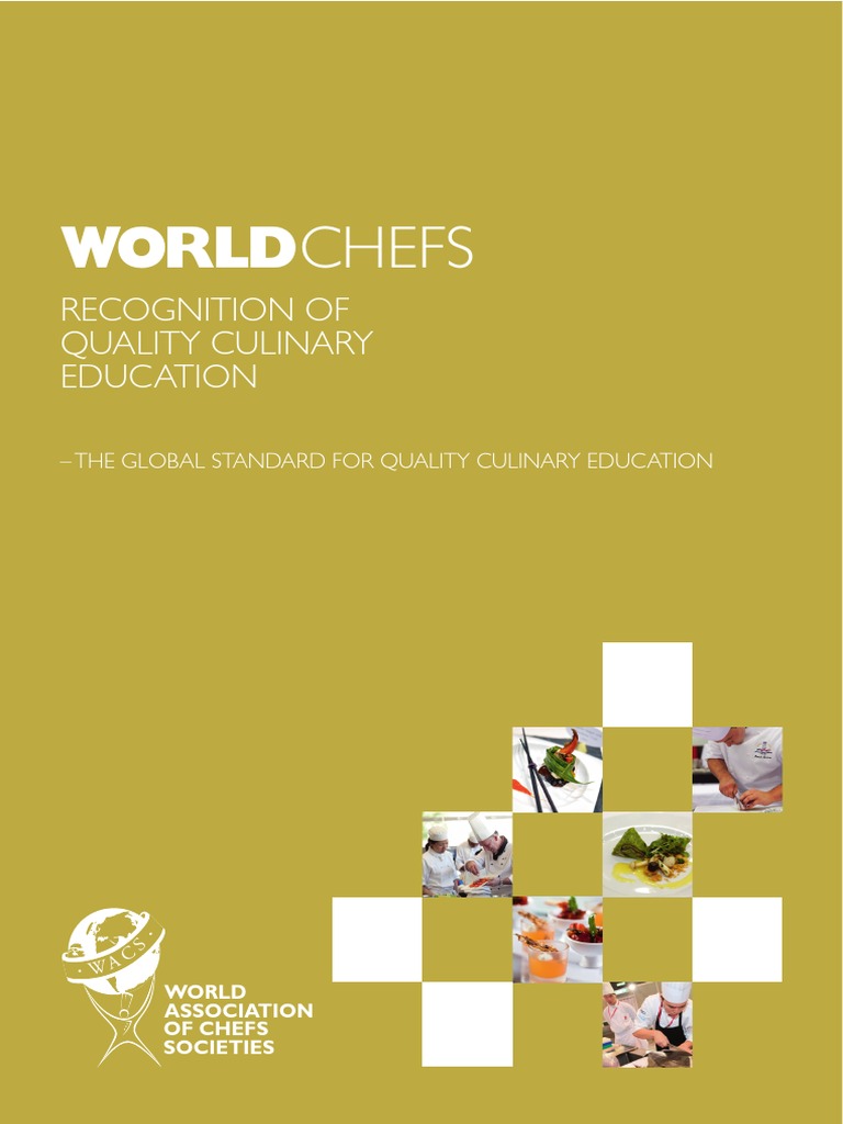 WACS Culinary Education Recognition Guide | PDF | Lesson Plan | Teachers