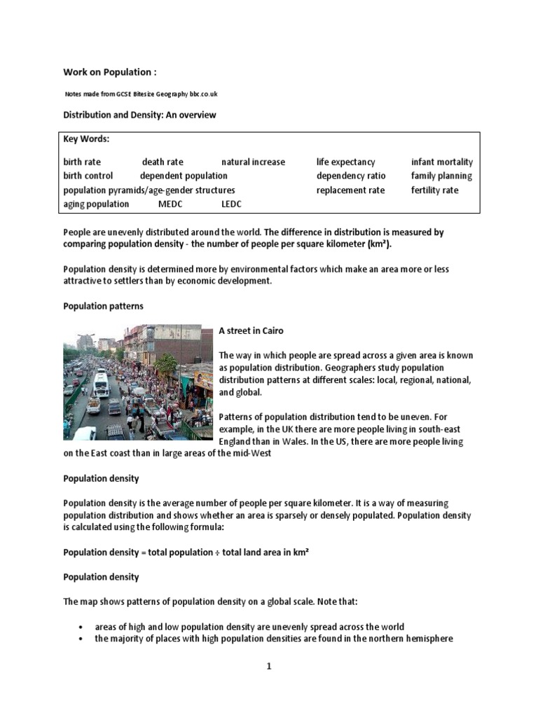 Population An Overview | PDF | Population Density | Population