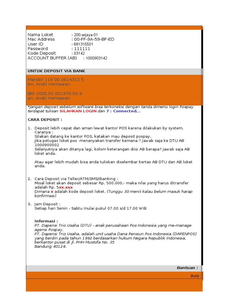 Pospay Panduan | PDF