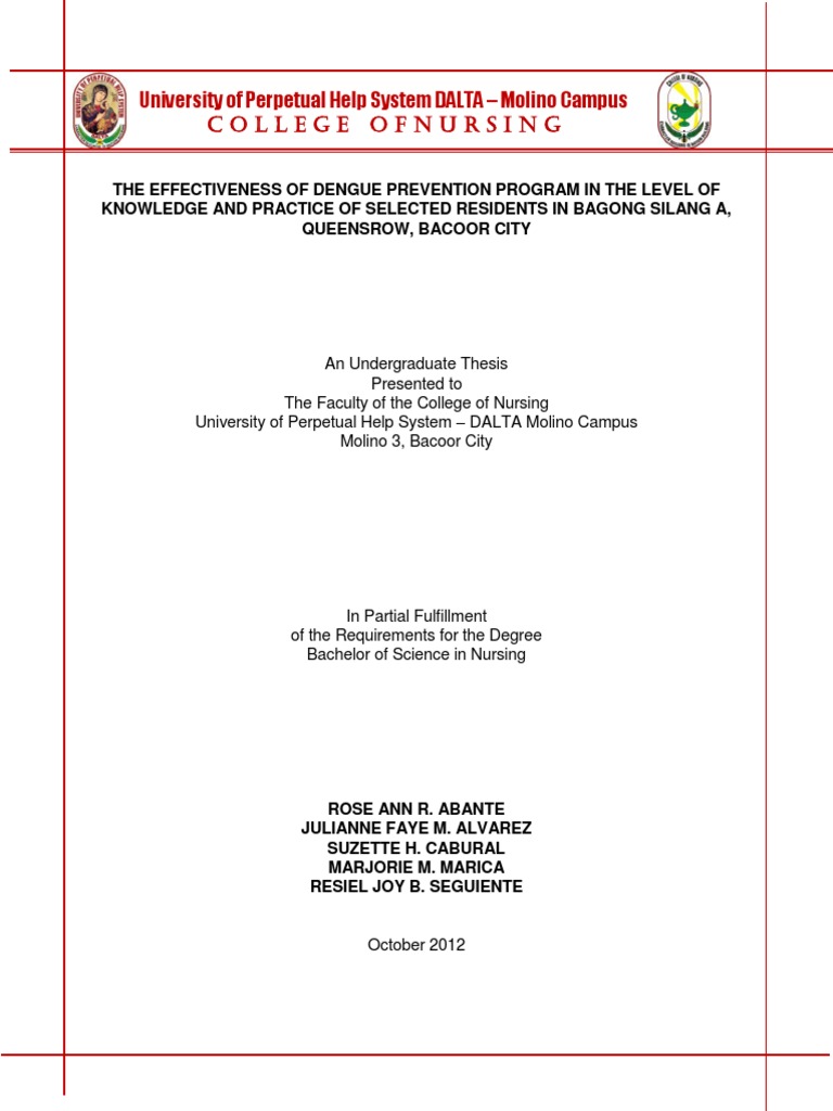 Title Page | Thesis | Bachelor's Degree