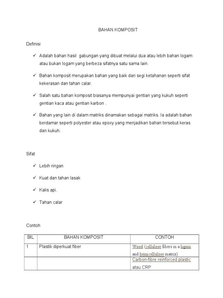 Bahan Komposit | PDF