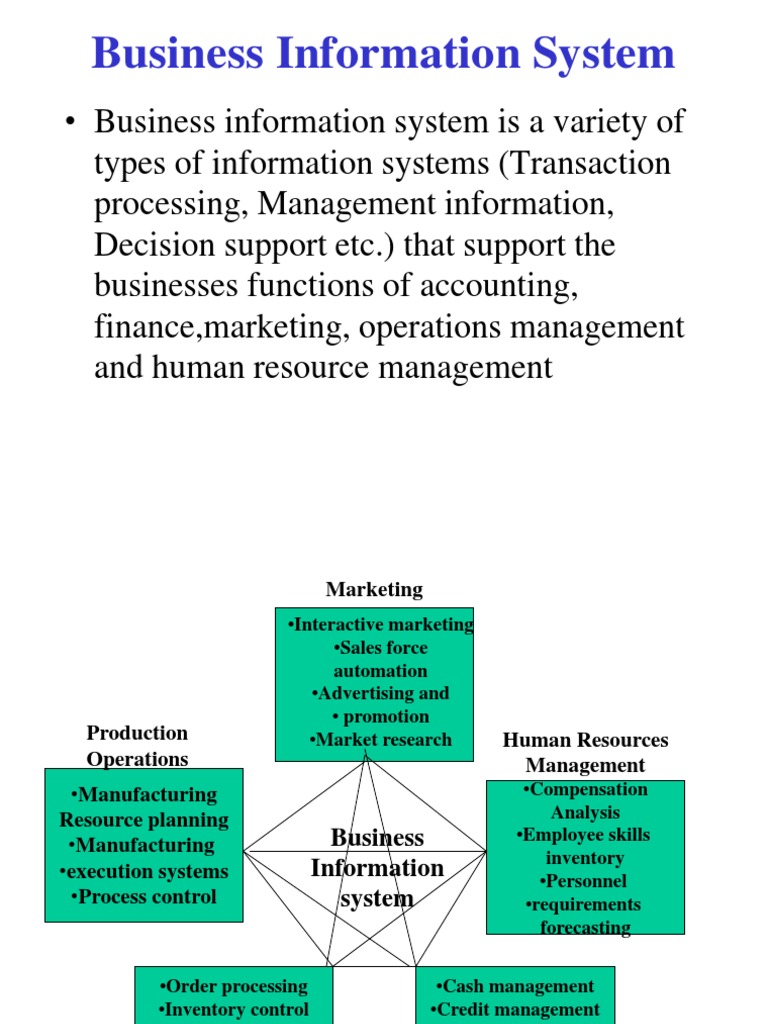 Business Information System | PDF | Business Process | Internet