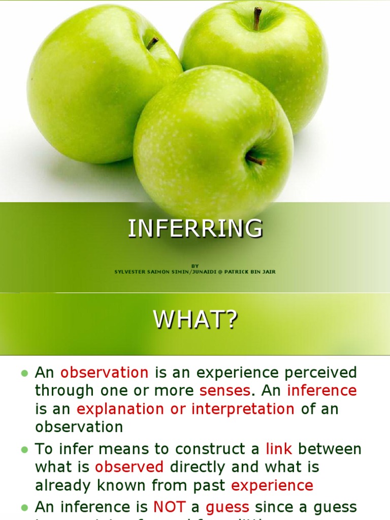 Inferring: BY Sylvester Saimon Simin/Junaidi at Patrick Bin Jair | PDF ...