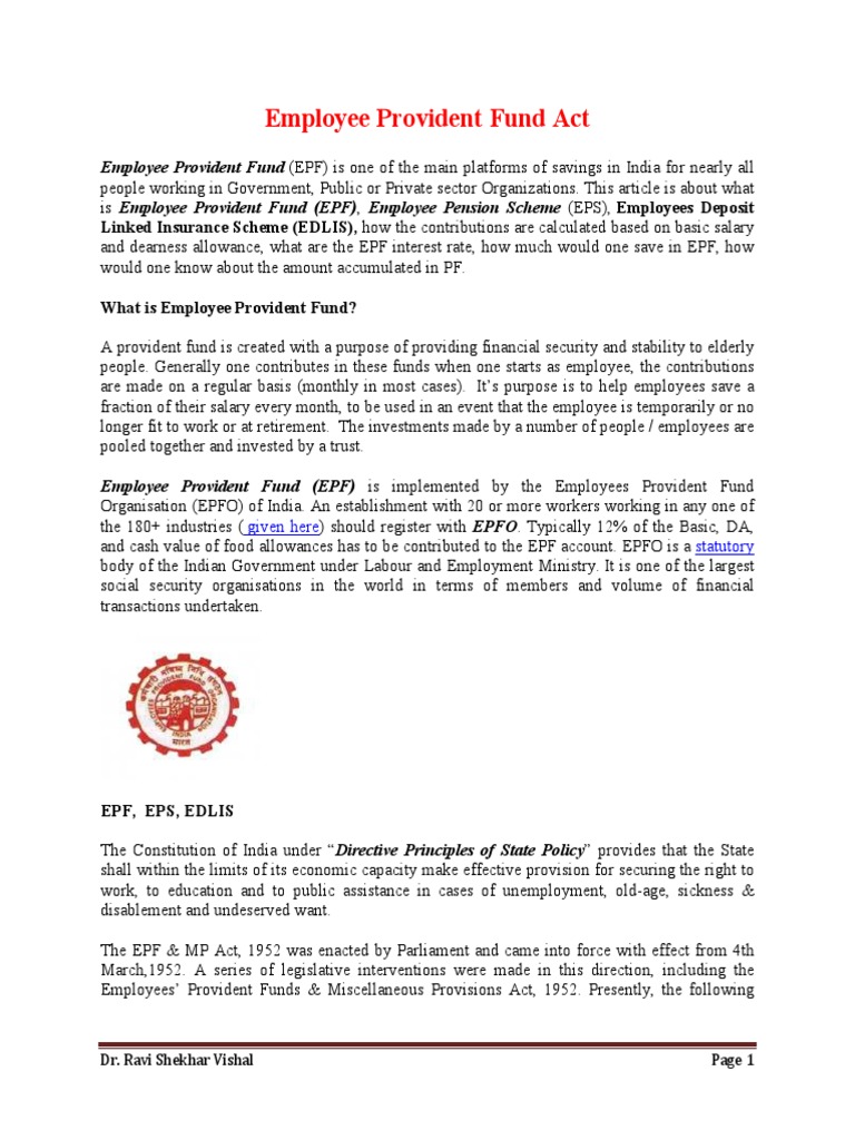 Understanding Employee Provident Fund (EPF) | PDF | Business | Finance ...
