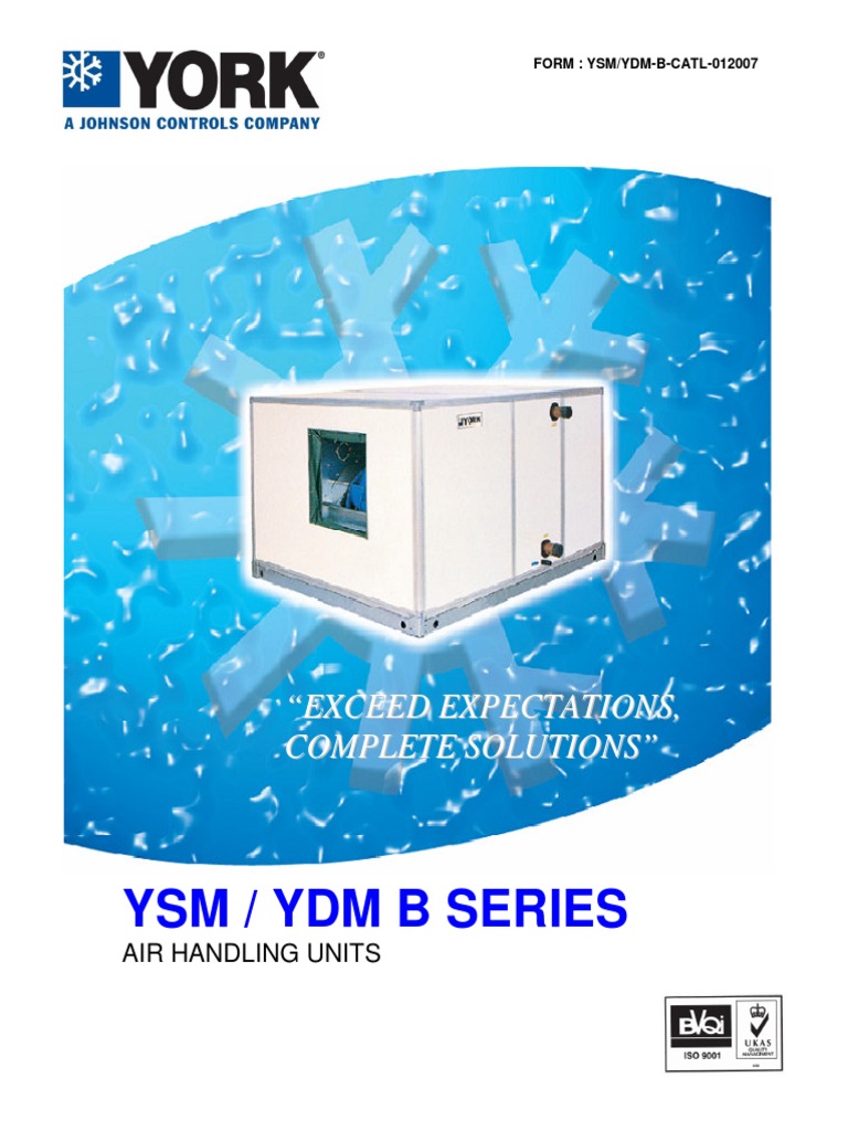 Ysm Ydm B Ahu Catalogue 01 2007 | PDF | Pipe (Fluid Conveyance ...