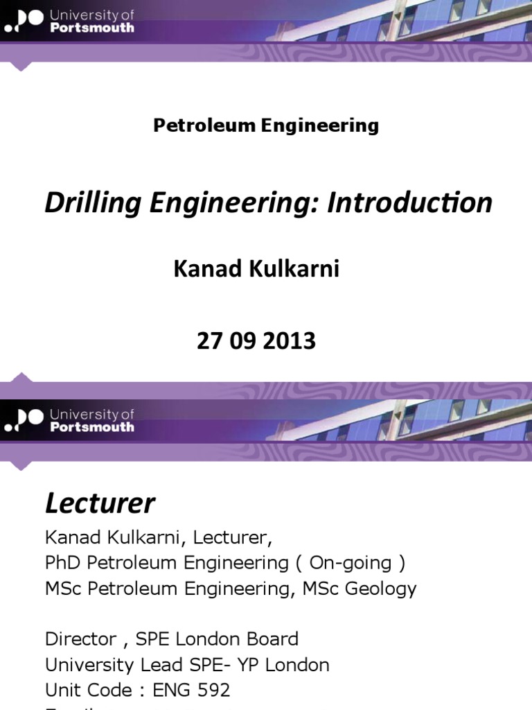 Introduction To Drilling Engineering Download Free Pdf Drilling Rig
