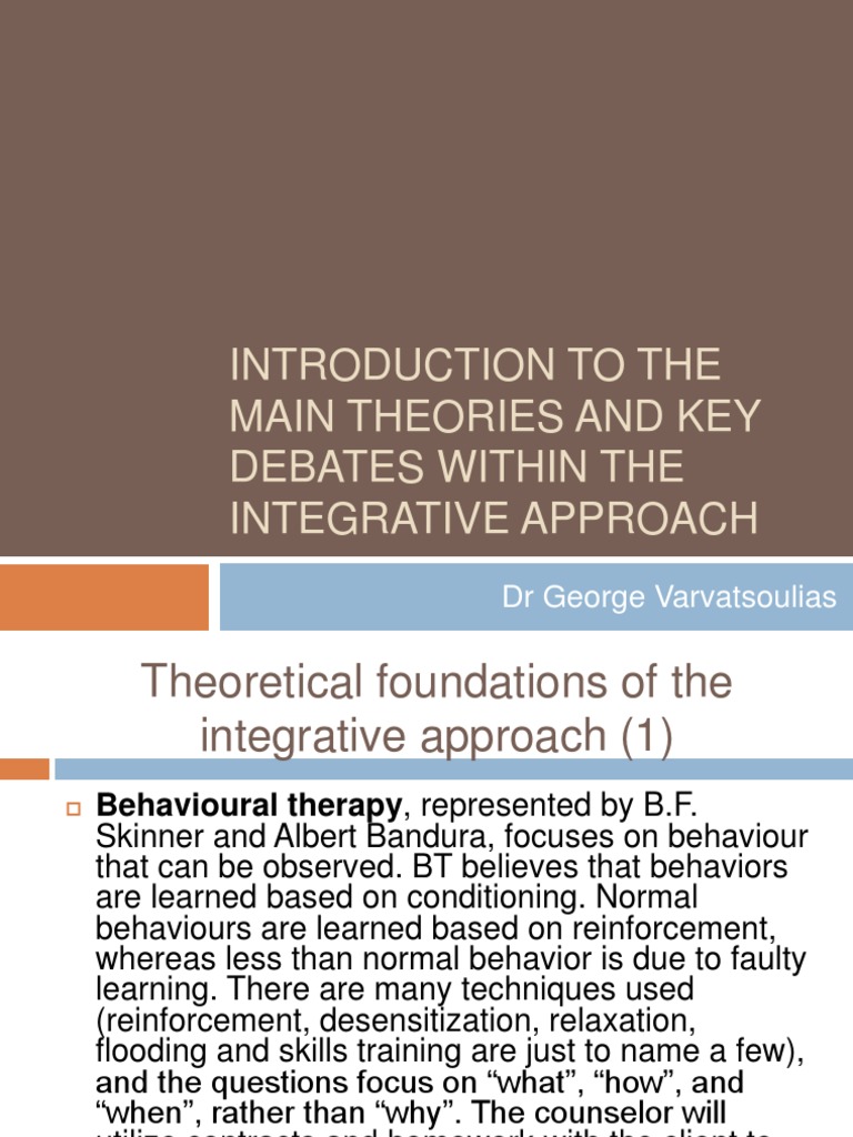 Introduction To The Main Theories and Key Debates | PDF | Behaviour ...