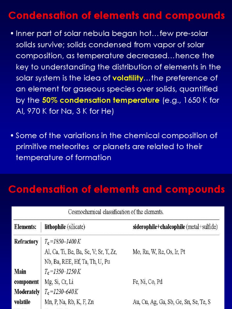 Solar Nebula Evolution Condensation | Download Free PDF | Formation And ...