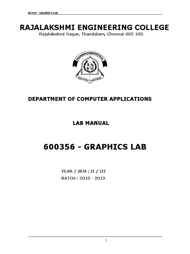 Mca Sem3 600356LMB | PDF | 2 D Computer Graphics | Adobe Photoshop