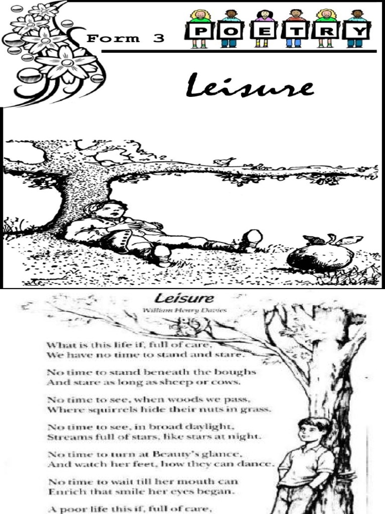 Form 3 Poem: Leisure | PDF | Poetry