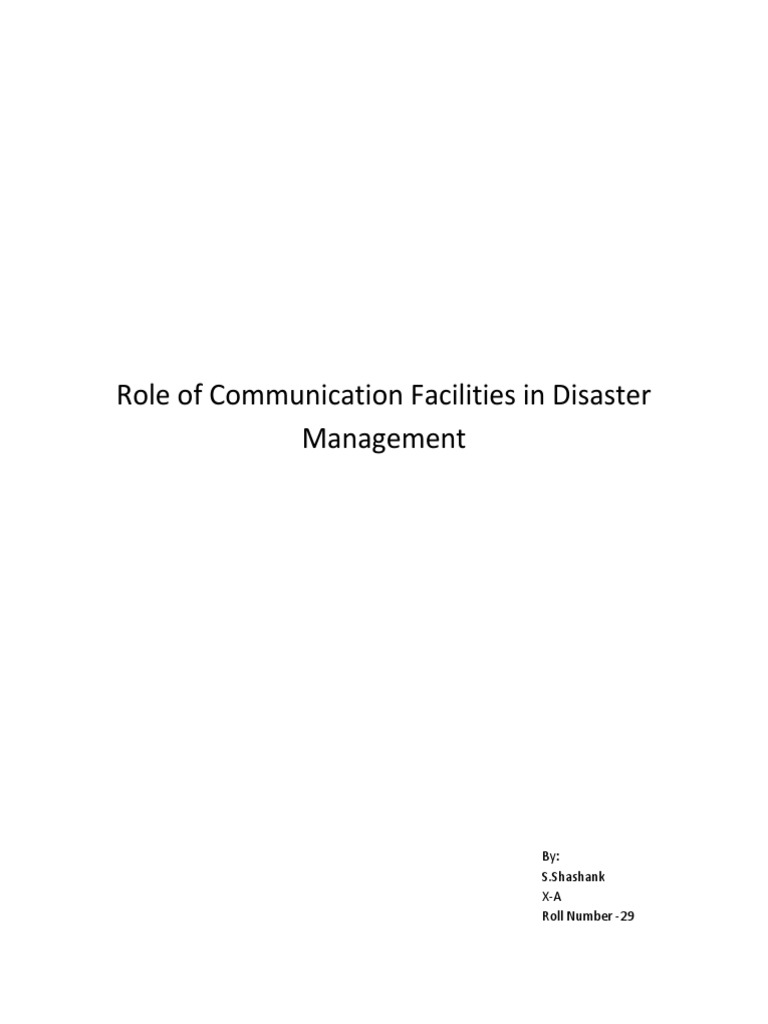 Disaster Management Project Final | Download Free PDF | Emergency ...