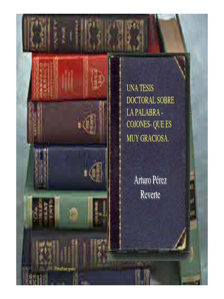 Arturo Perez Reverte | PDF | Morfología Lingüística | Sintaxis