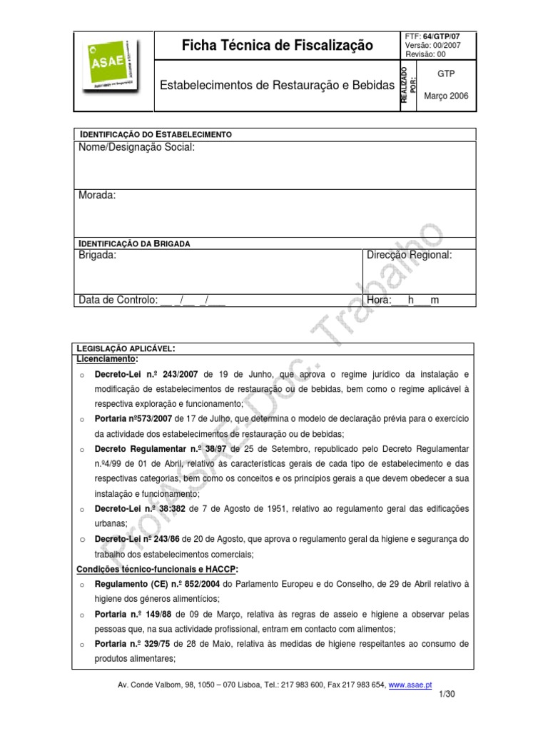 Checklist Asae Haccp | PDF | Análise de perigos e pontos críticos de ...