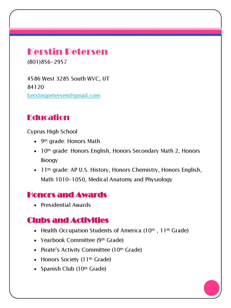 Academic Resume | PDF