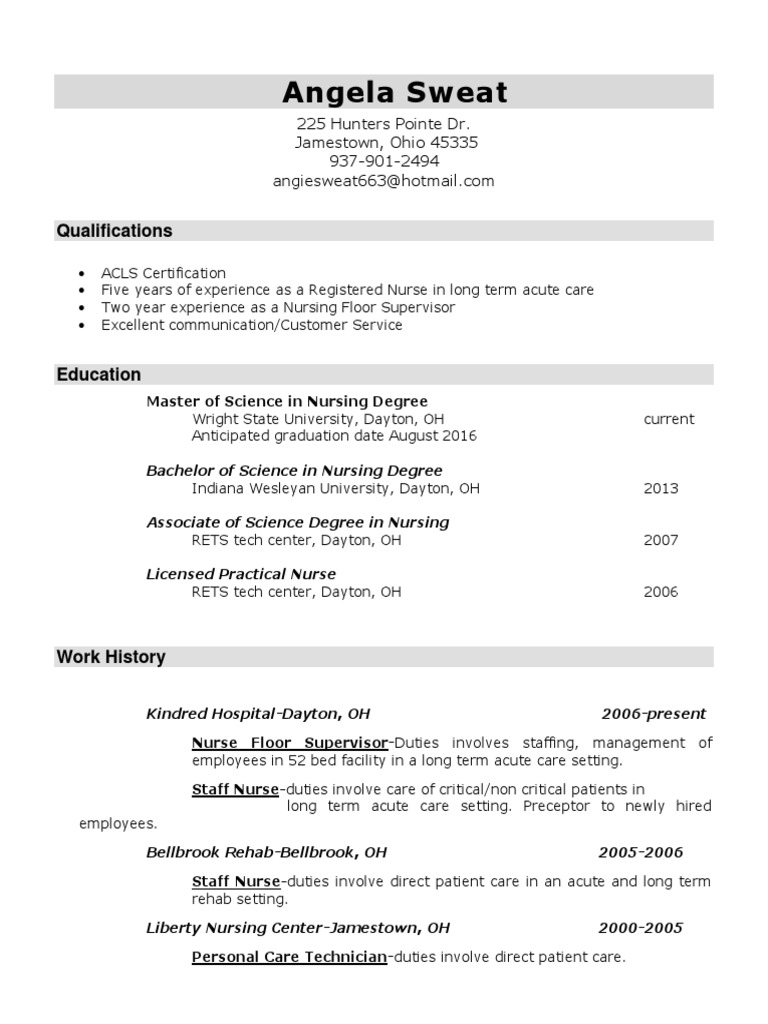 Angela Sweat Updated Resume | PDF