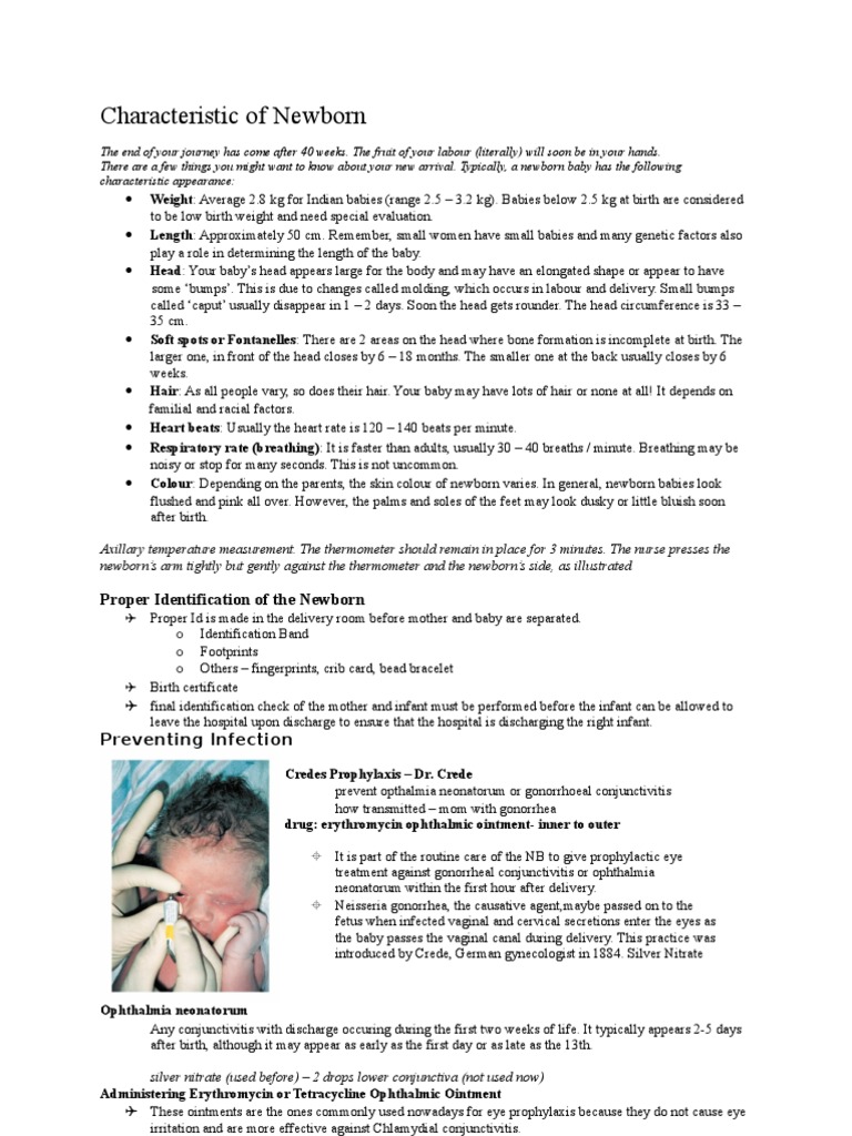 Characteristic of Newborn | PDF | Labia | Childbirth