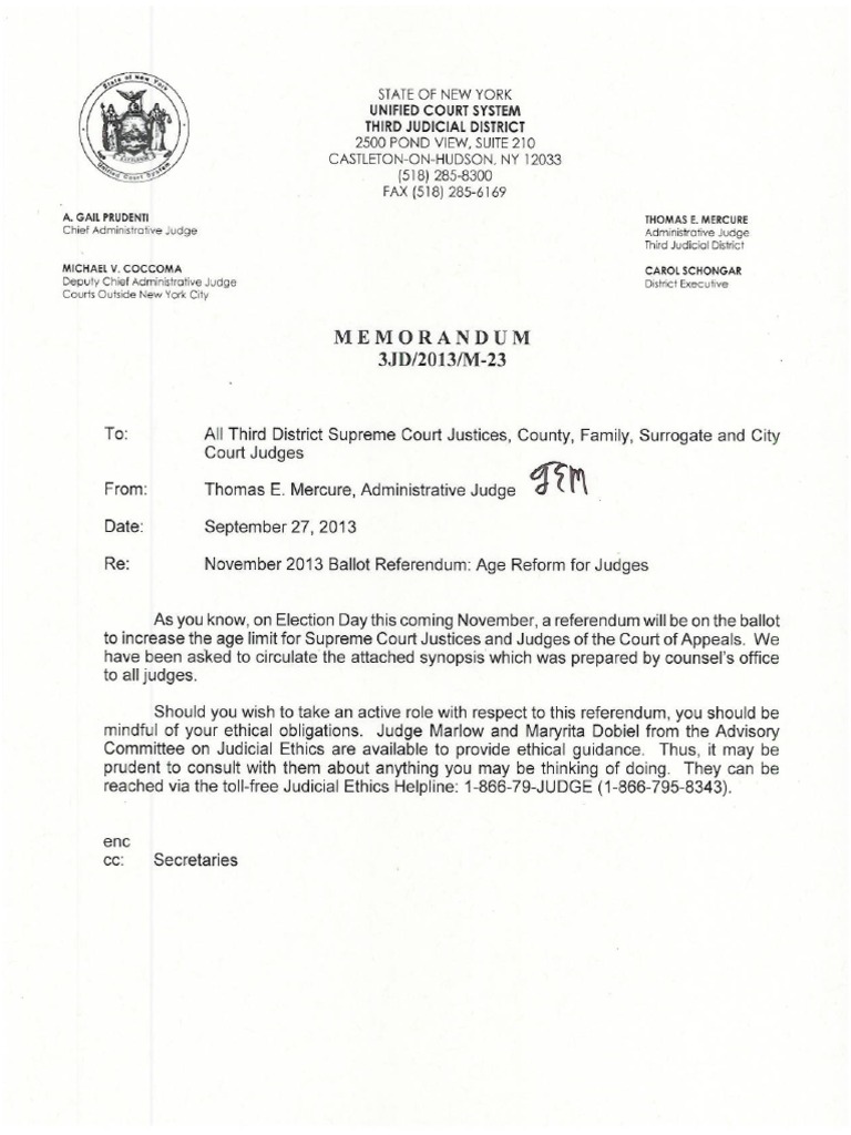 Referendum Memo | PDF