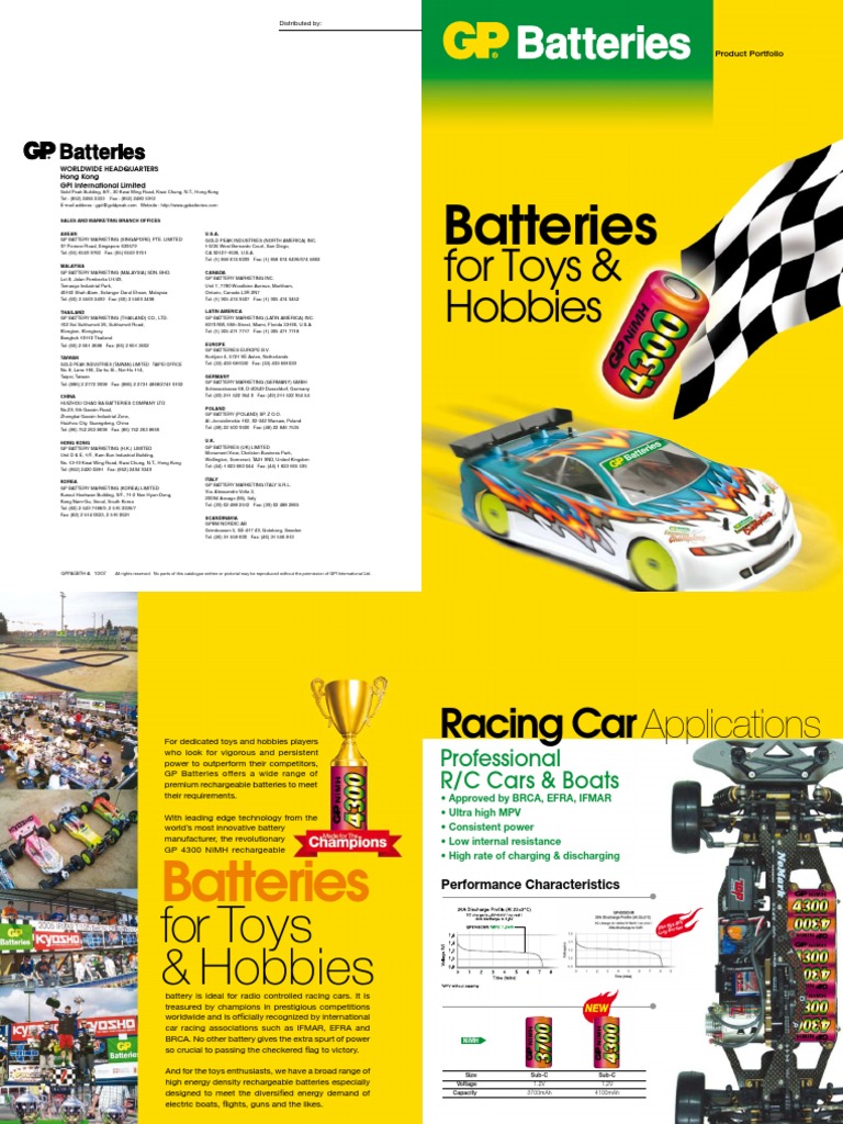 GP Toy and Hobby Batteries | Download Free PDF | Rechargeable Battery ...