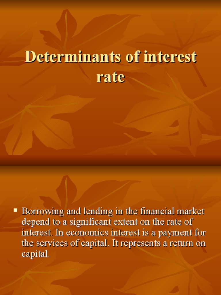 Determinants of Market Interest Rates | PDF | Money Supply | Yield Curve