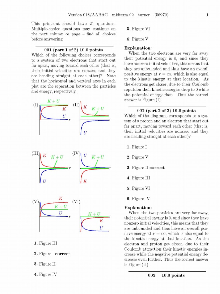 Analysis of Particle Motion Under a Conservative Force Based on ...