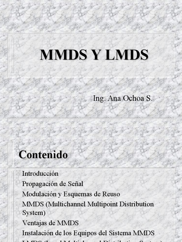 Mmds y Lmds | PDF | Tecnología