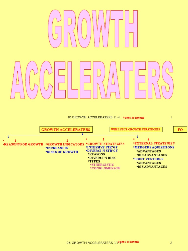 Growth Accelerators Business Growth Strategies | PDF | Competition ...