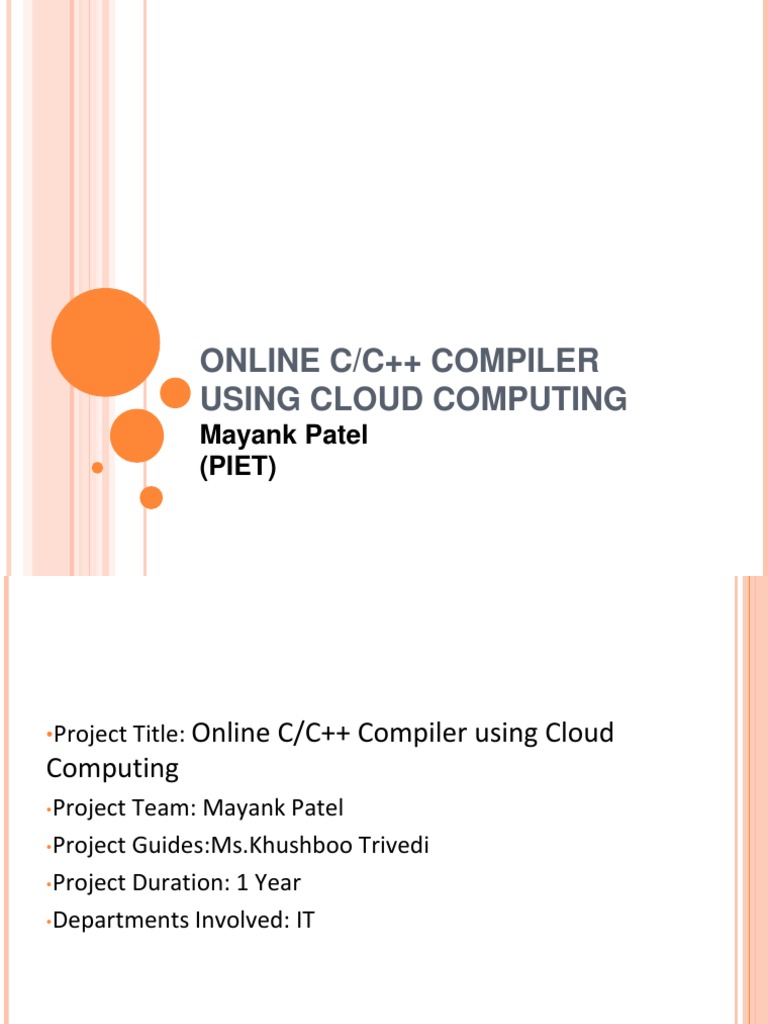 Cloud Based C C Compiler System Pdf Cloud Computing Compiler