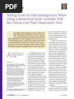 Critical Care Pain Observation Tool in ICU | PDF | Pain | Intensive ...