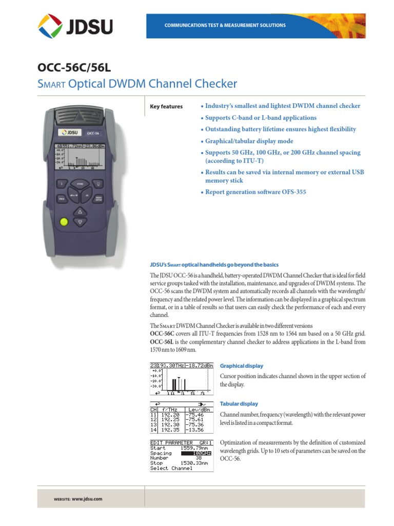 Smart Optical DWDM Channel Checker | Download Free PDF | Wavelength ...