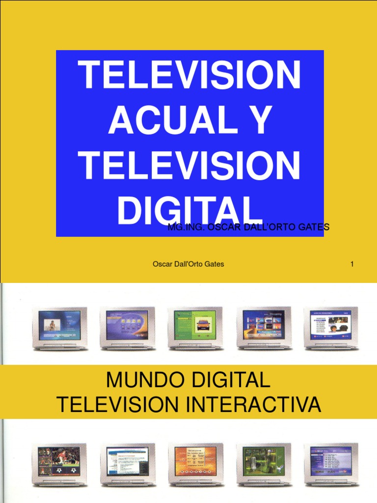 Evolución y Sistemas de Televisión Digital | PDF | Televisión | Vídeo