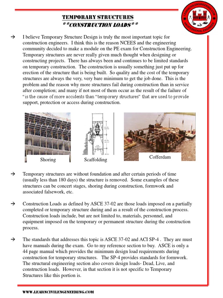 Construction Loads | PDF | Structural Load | Scaffolding