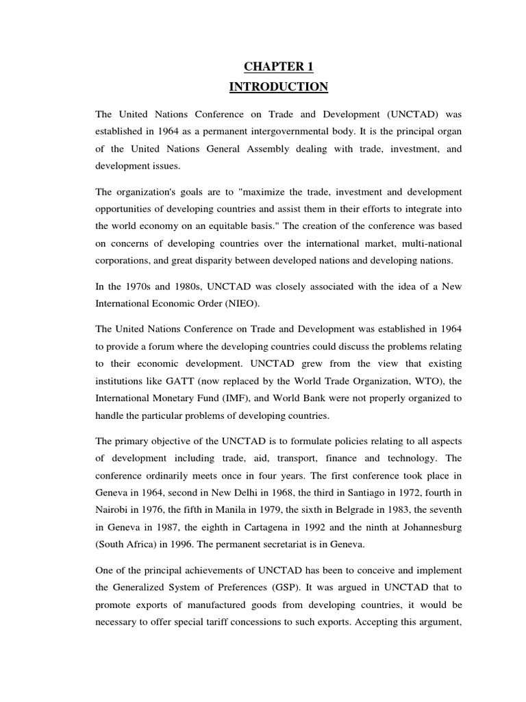 UNCTAD | PDF | United Nations Conference On Trade And Development ...