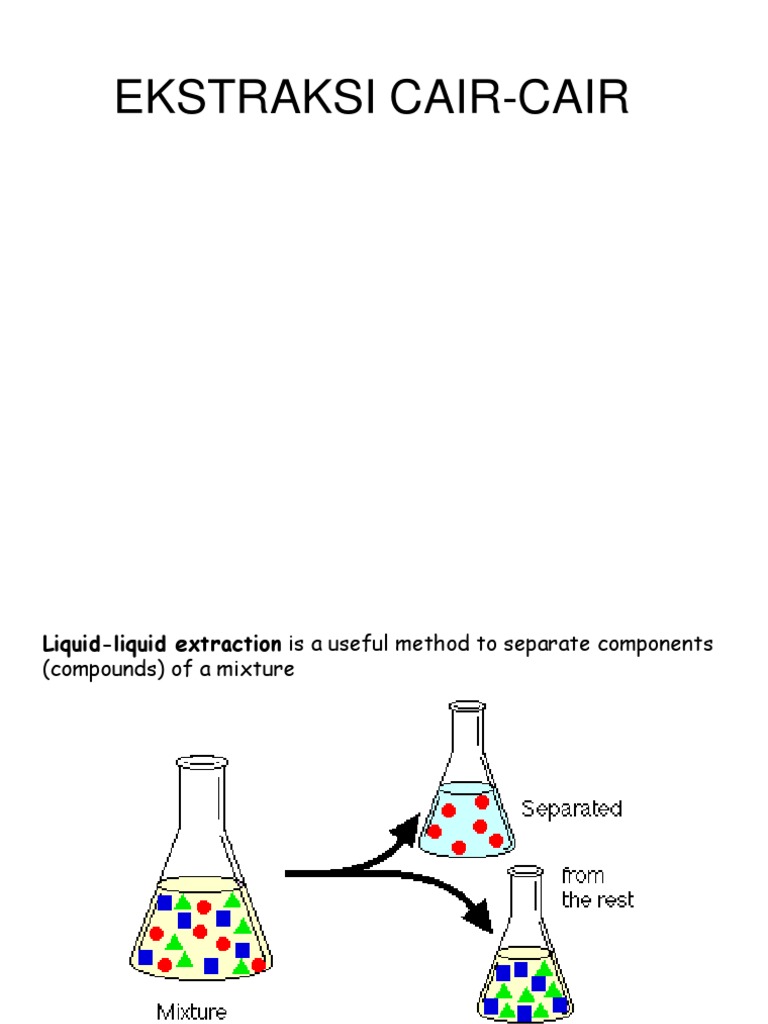 Ekstraksi Cair Cair | PDF | Chemical Substances | Chemical Processes
