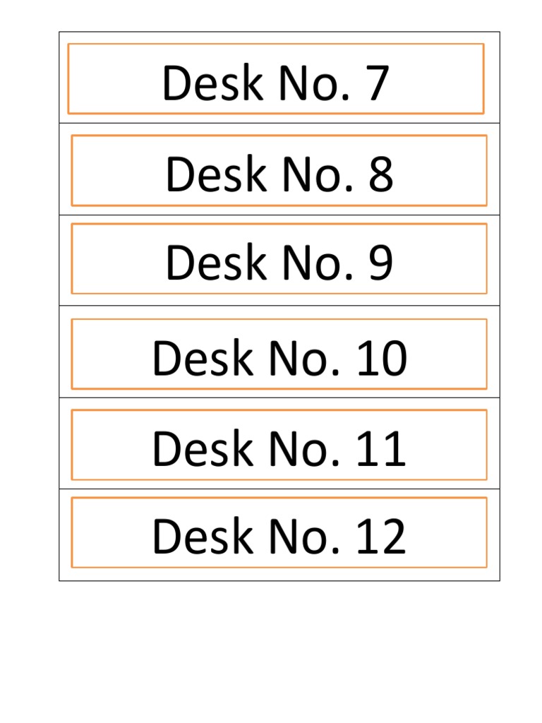 Desk Assignments Overview | PDF