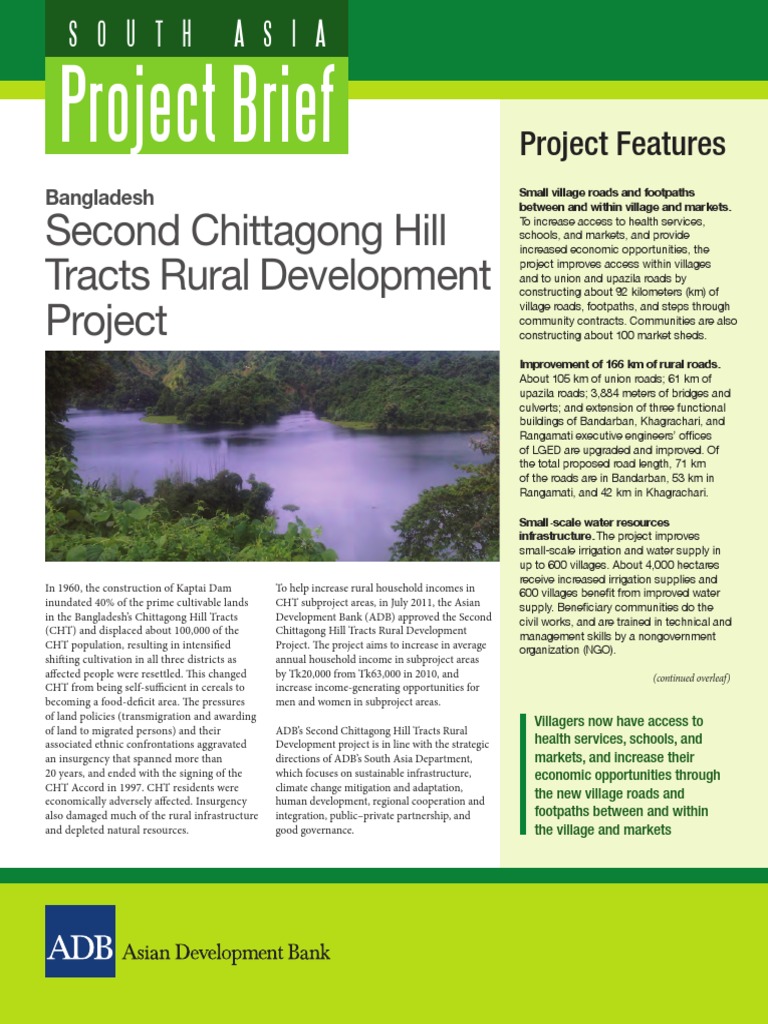 Bangladesh: Second Chittagong Hill Tracts Rural Development Project ...