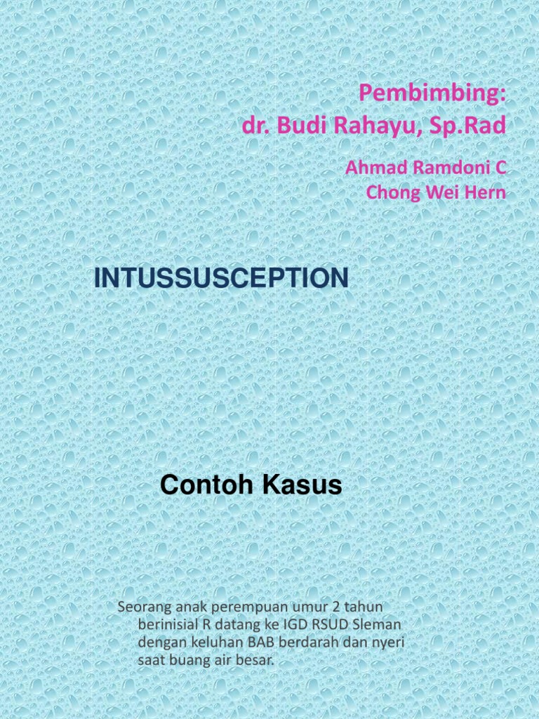 Intususepsi pada Anak: Kasus dan Diagnostik | PDF | Gastroenterologi ...
