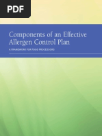 4 Sample Allergen Control Program Template | PDF | Foods | Food And Drink