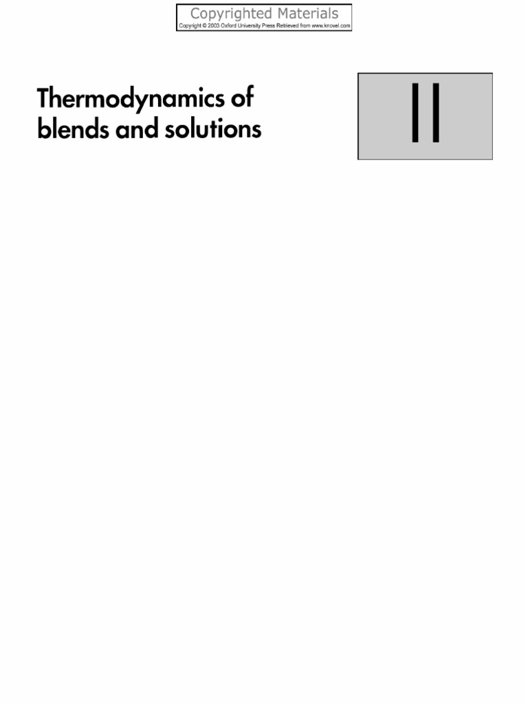 Flory Huggins Theory | PDF | Polymers | Phase (Matter)