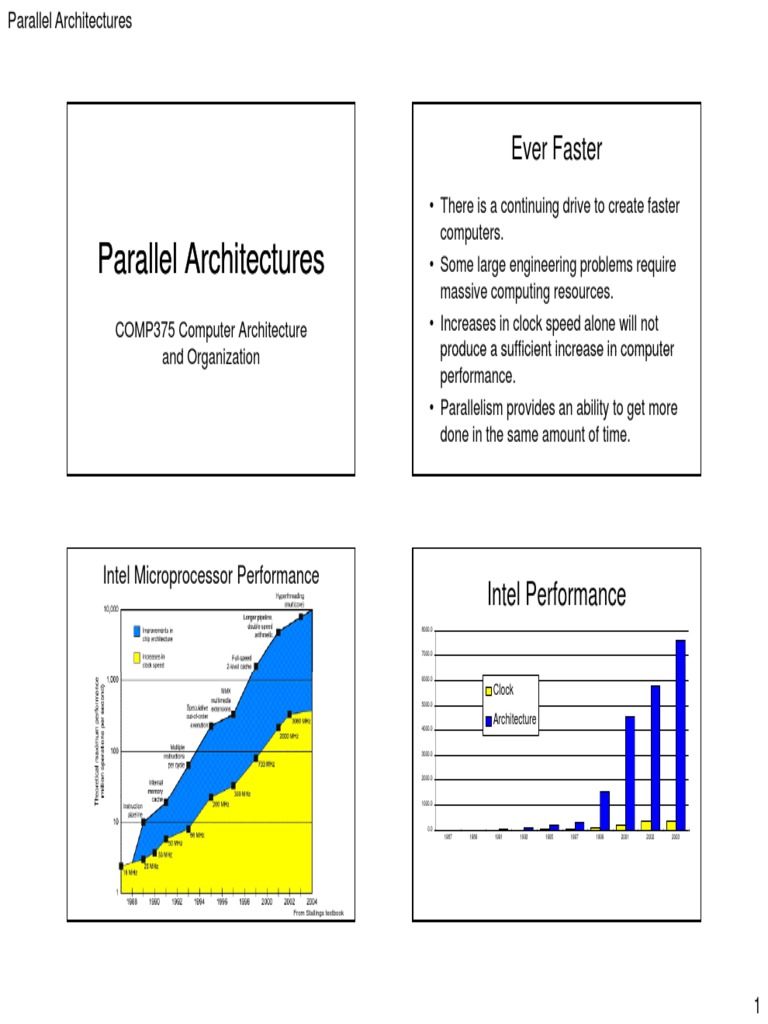 Parallel Architectures Parallel Architectures: Ever Faster | Download Free PDF | Parallel ...