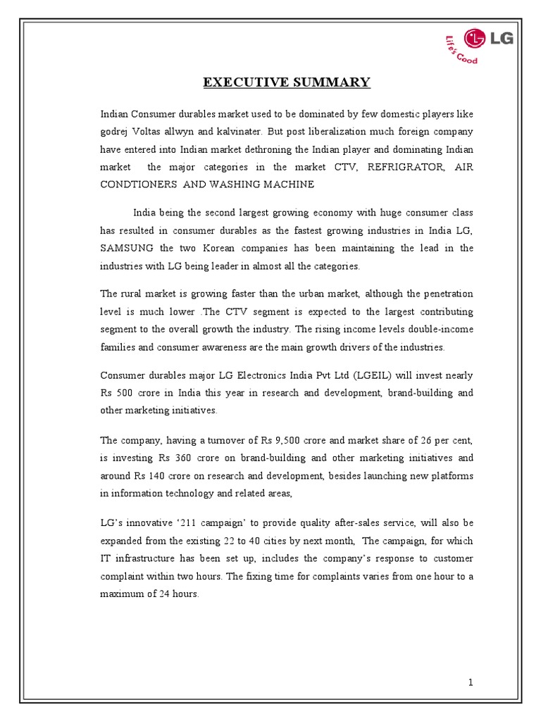 LG Company Project | PDF | Research Design | Survey Methodology